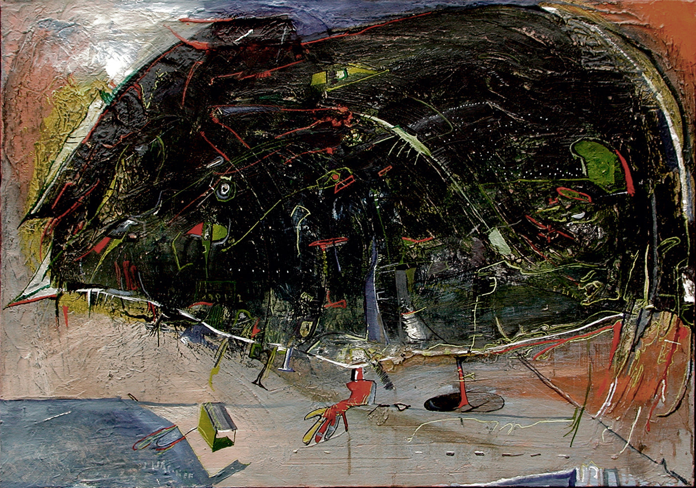 Hedgehog, oil on canvas – Josef Wagner